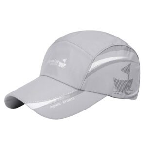 unisex quick dry baseball hat adjustable peaked cap breathable stretch fitted hat