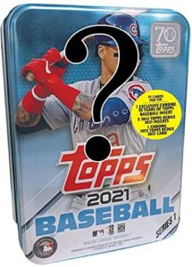 topps 2021 series 1 baseball tin