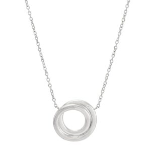 silpada 'karma swirl' pendant necklace in sterling silver, 18" + 2"