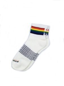 bombas bee proud quarter socks