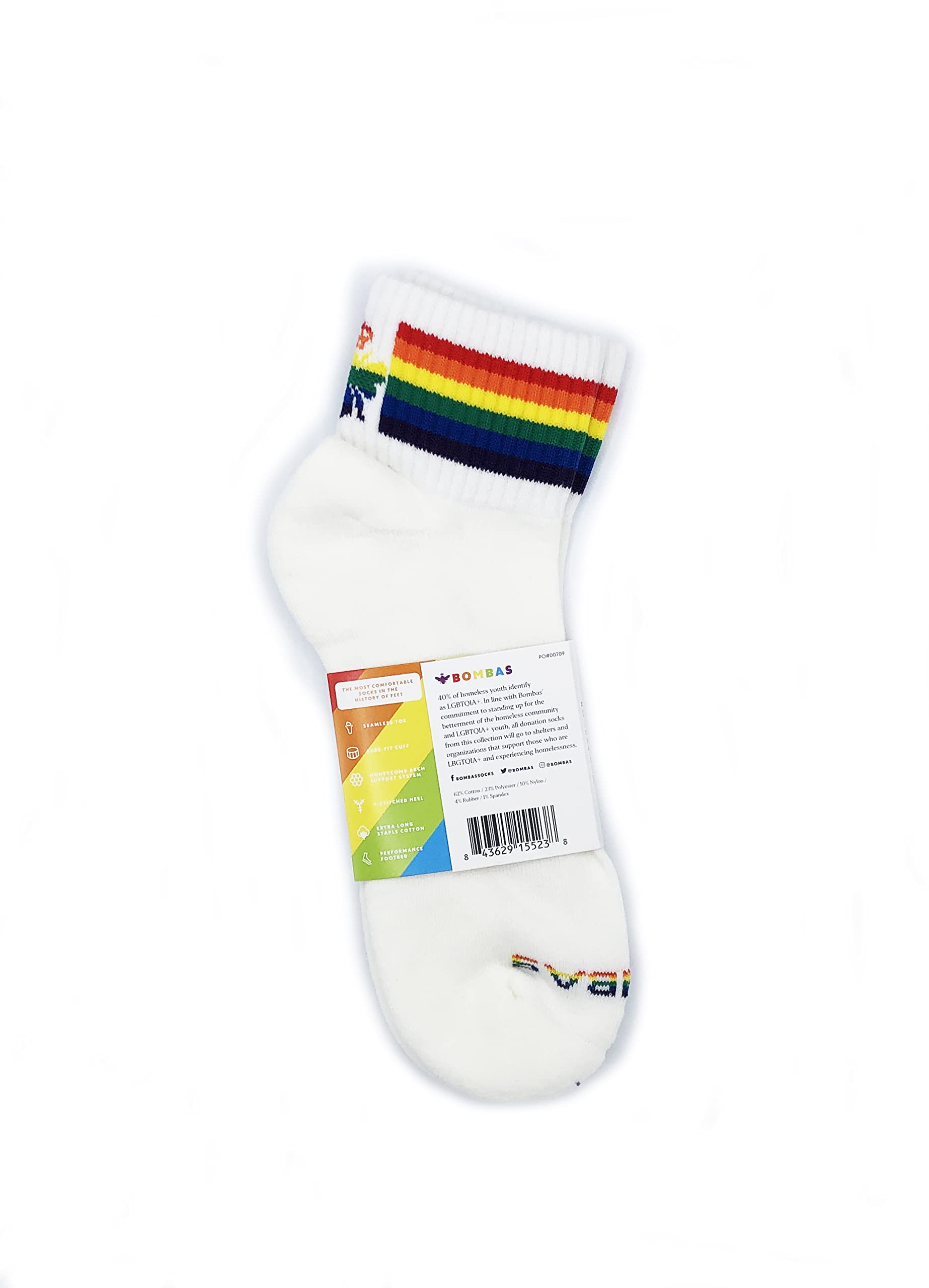 Bombas Bee Proud Quarter Socks