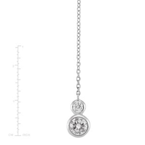 Silpada 'Marvel Lariat' Cubic Zirconia Pendant Necklace in Sterling Silver, 16" + 2"