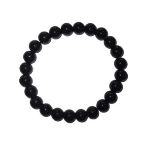 rostivo natural black obsidian bracelet beaded bracelets for men and women stretch bracelet 8mm feng shui bracelet obsidian crystal