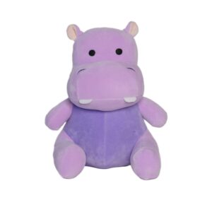 avocatt purple hippo plush toy - 10 inches stuffed animal hippopotamus plushie - hug and cuddle with squishy soft fabric and stuffing - cute toy gift for boys and girls