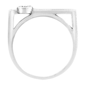 Silpada 'Parker Bar' Cubic Zirconia Ring in Sterling Silver, Size 8, Size 8