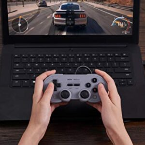 8Bitdo Sn30 Pro USB Wired Gamepad for Switch, Windows & Raspberry Pi(Gray Edition)