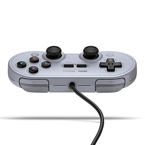 8Bitdo Sn30 Pro USB Wired Gamepad for Switch, Windows & Raspberry Pi(Gray Edition)