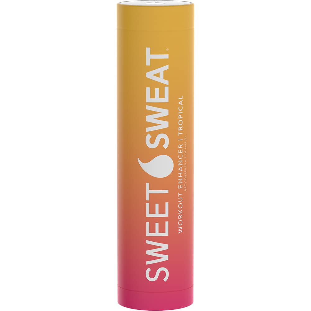 Sports Research Sweet Sweat Workout Enhancer Roll-On Gel Stick, Tropical - Makes You Sweat Harder and Faster, Use with Sweet Sweat Waist Trimmer