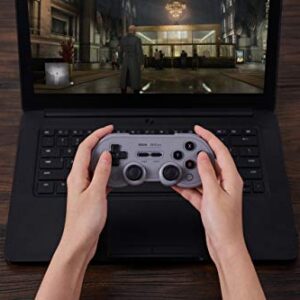 8Bitdo Sn30 Pro Bluetooth Controller for Switch/Switch OLED, PC, macOS, Android, Steam Deck & Raspberry Pi (Gray Edition)