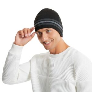 HiRui Knit Beanie Winter Hats for Men Women Kids-Warm Classic Daily Skull Cap (Gray)