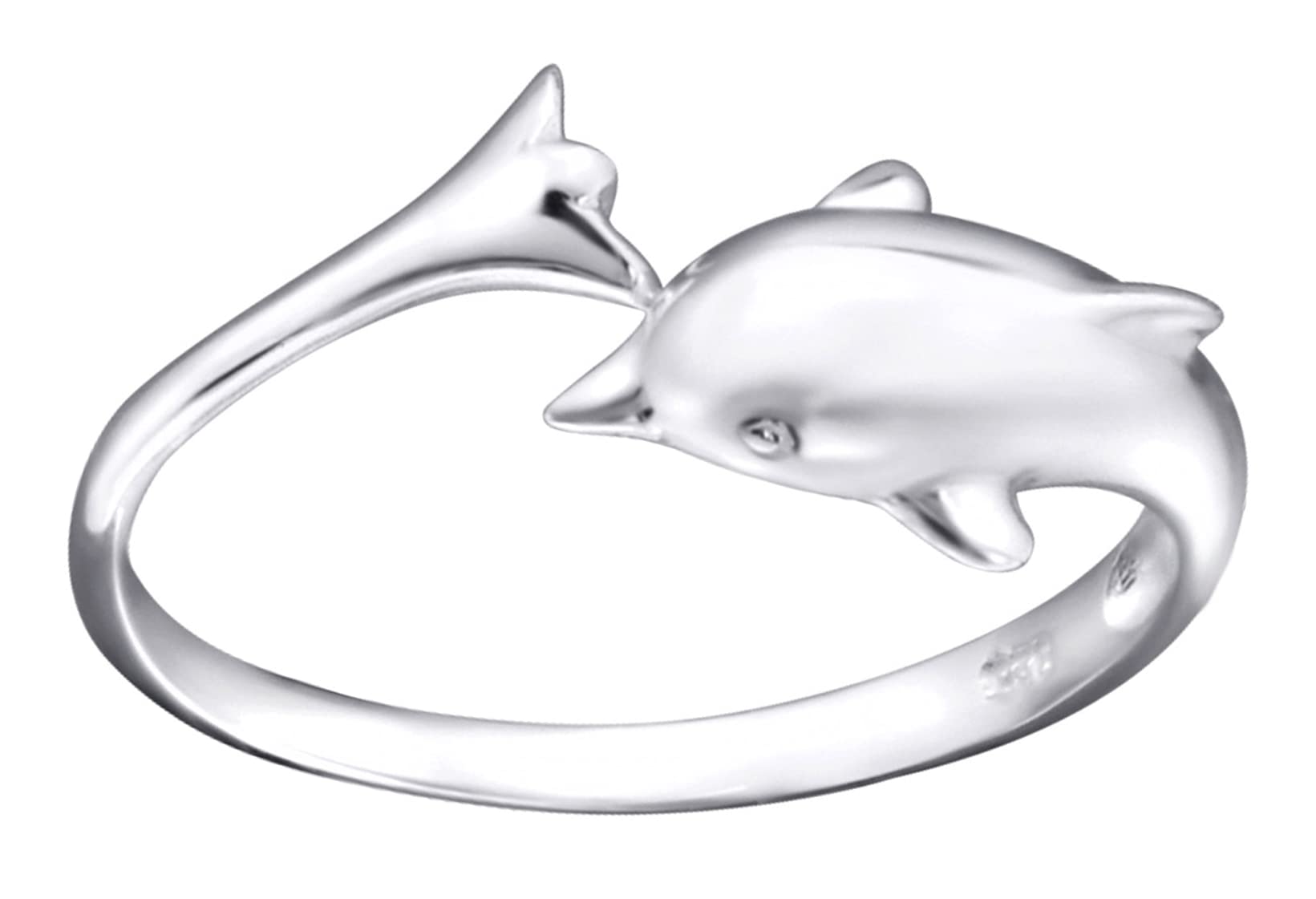 SAE99 Dolphin .925 Sterling-Silver Toe Ring (Adjustable)