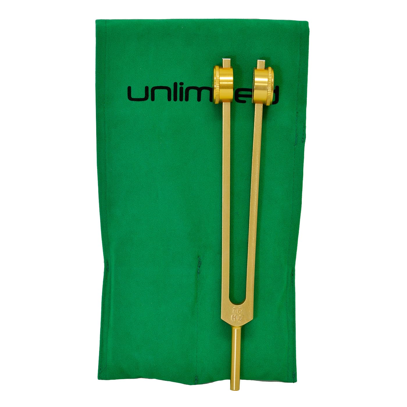 Unlimited 78 Hz Ozone Tuning Fork (Weighted) with Activator. Includes Tuning Fork & Velvet Case/Great for Helping with Stress & Tension Relief