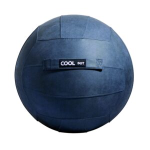 cooldot yoga ball chair for office relieves lower back pain by strengthening core muscles to get straight back, an effective aesthetic minimalist design for 8 to 12 hours work shift with no slouch