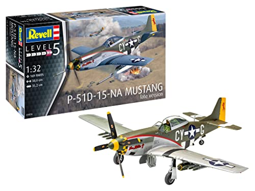 Revell 03838 P-51D-15-NA Mustang Late Version 1:32 Scale Unbuilt/Unpainted Plastic Model Kit