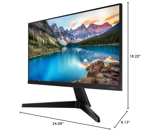 SAMSUNG T37F Series 27-Inch FHD 1080p Computer Monitor, 75Hz, IPS Panel, HDMI, Display Port, VESA Compatible, 3 Yr WRNTY (LF27T374FWNXGO)