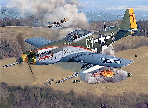 Revell 03838 P-51D-15-NA Mustang Late Version 1:32 Scale Unbuilt/Unpainted Plastic Model Kit