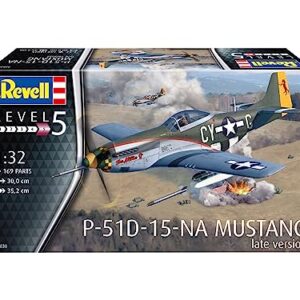 Revell 03838 P-51D-15-NA Mustang Late Version 1:32 Scale Unbuilt/Unpainted Plastic Model Kit