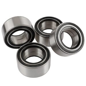 nakuuly front and rear wheel bearings pack of 4 compatible with polaris rzr xp 4 900 1000 turbo diesel crew scrambler sportsman replaces # 3514699 3514822 3514924 3514627