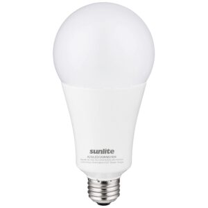 sunlite 82109 led a23 light bulb, 26 watts (300w equivalent), high output, 4000 lumens, medium e26 base, 120-227 multi-volt, non-dimmable, ul listed, 4000k cool white