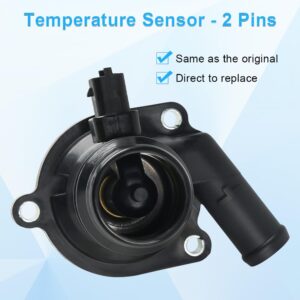 WMPHE 55565336 Engine Coolant Thermostat Housing Assembly Compatible with 2011-2016 Chevy Cruze Limited 1.4L Replace OEM 55565336 55579010 902-808