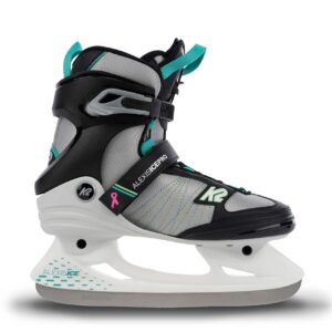 K2 Alexis Ice Pro White Grey Teal Womens Ice Skates - White/Gray/Teal / 7.0