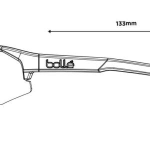 bollé BS004003 Bolt 2.0 S Sunglasses, Black Shiny - TNS