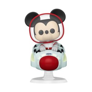 Funko POP Ride Super Deluxe Disney: Walt Disney World 50th - Mickey at The Space Mountain Attraction, Multicolor, Standard, (45343)