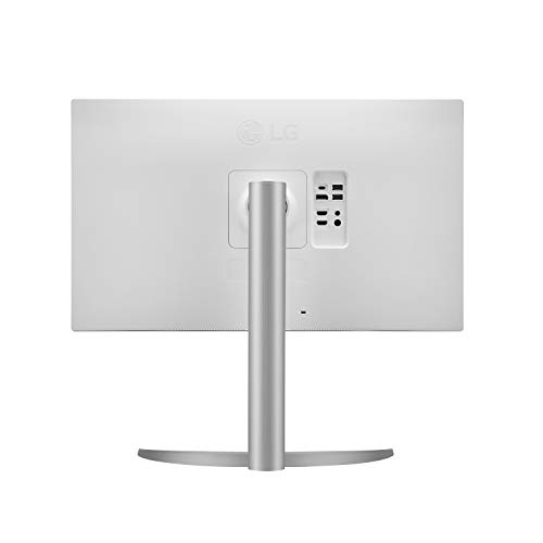 LG 27UP850-W Monitor 27” UHD (3840 x 2160) IPS Display, VESA DisplayHDR 400, DCI-P3 95% Color Gamut, USB-C,3-Side Virtually Borderless Display, Height/Pivot/Tilt Adjustable Stand - Silver