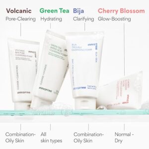 innisfree Cherry Blossom Glow Jam Cleanser, Sulfate Free, Korean Face Wash, Cleansing Foam for Glowing Glass Skin (Packaging May Vary)