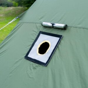 HTgears Pomoly Fireproof ove Jack Cloth With Chimney Hole For Wood ove Hot Tent Camping 9.4x9.4