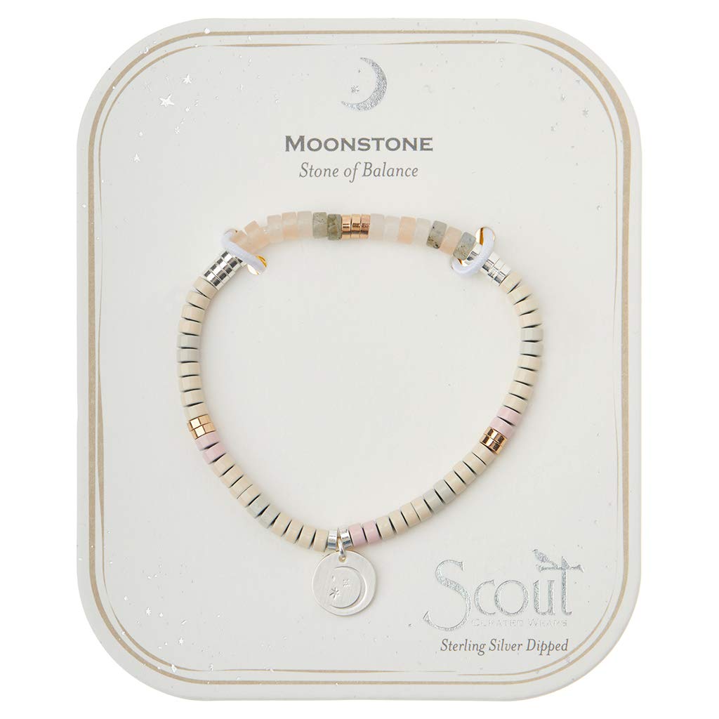 Scout Curated Wears - Intention Charm Bracelet - Moonstone/Silver/Gold