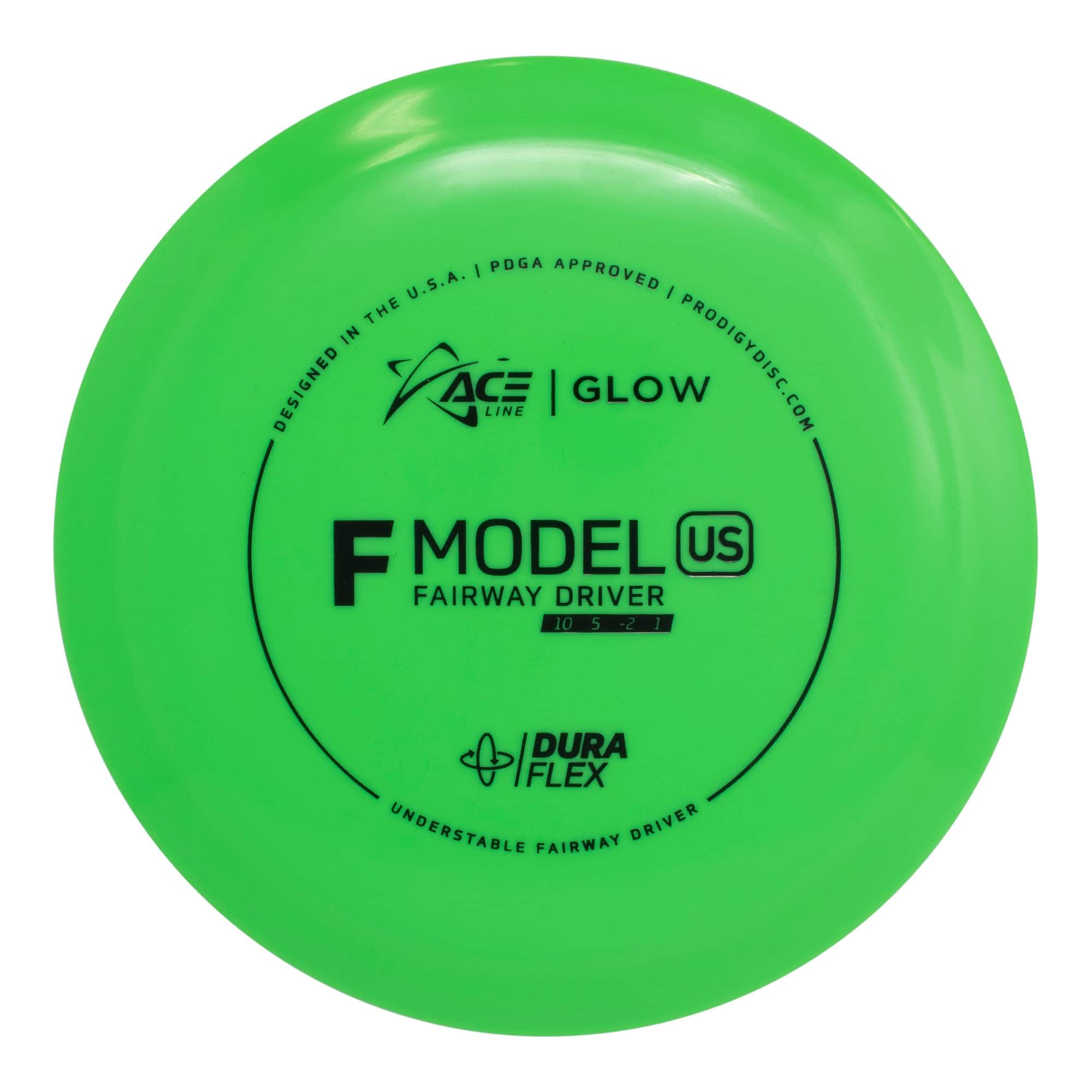 Prodigy Discs Ace Line Glow DuraFlex F Model US Fairway Driver Golf Disc [Colors May Vary] - 170-176g