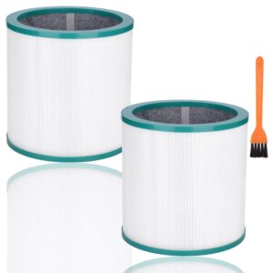 laukowind replacement tp02 air purifier filters compatible with all dyson pure cool link models tp01, tp02, tp03, bp01, am11 tower purifier part # 968126-03 305158-01, 305159-01, 308400-01 (2 pack)