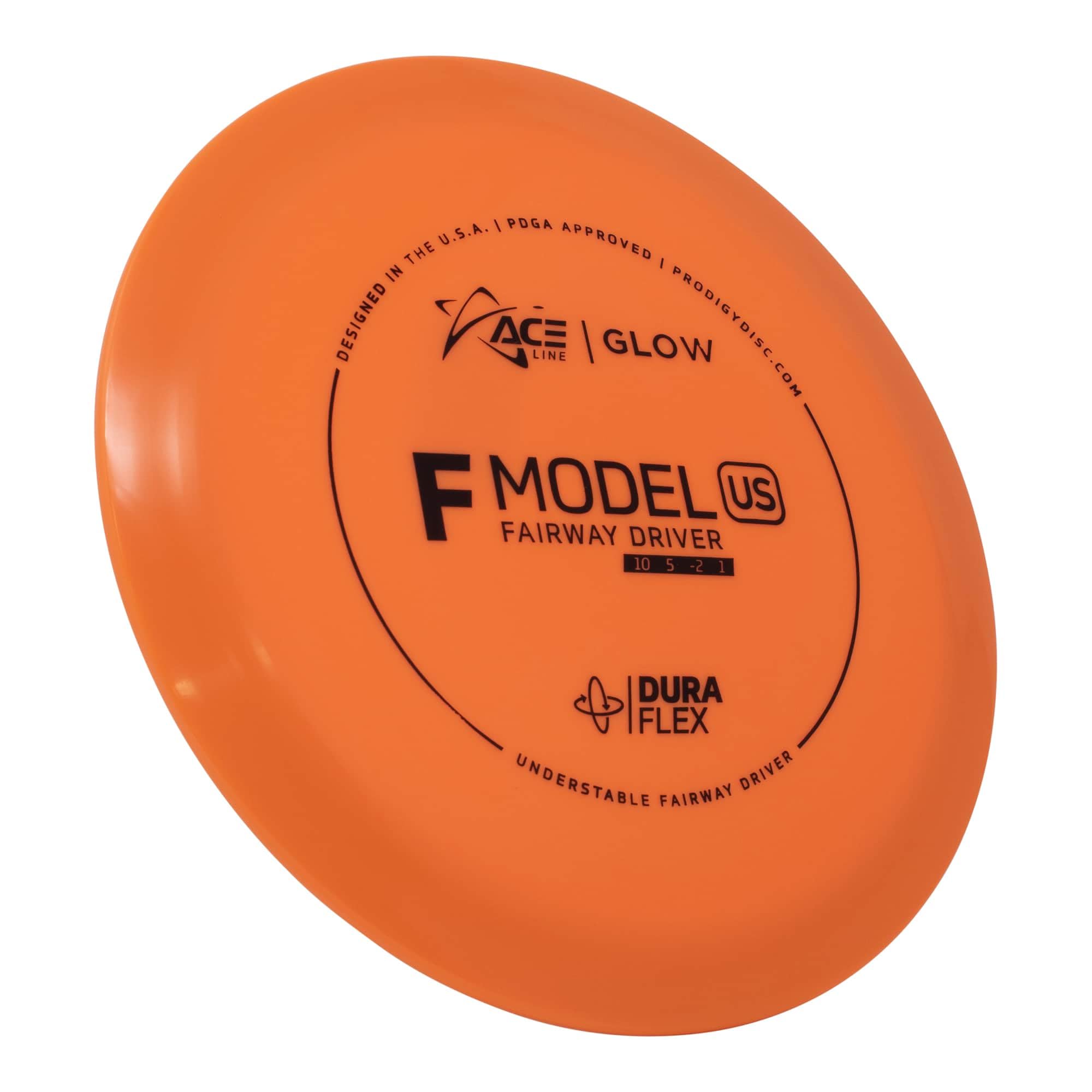 Prodigy Discs Ace Line Glow DuraFlex F Model US Fairway Driver Golf Disc [Colors May Vary] - 170-176g