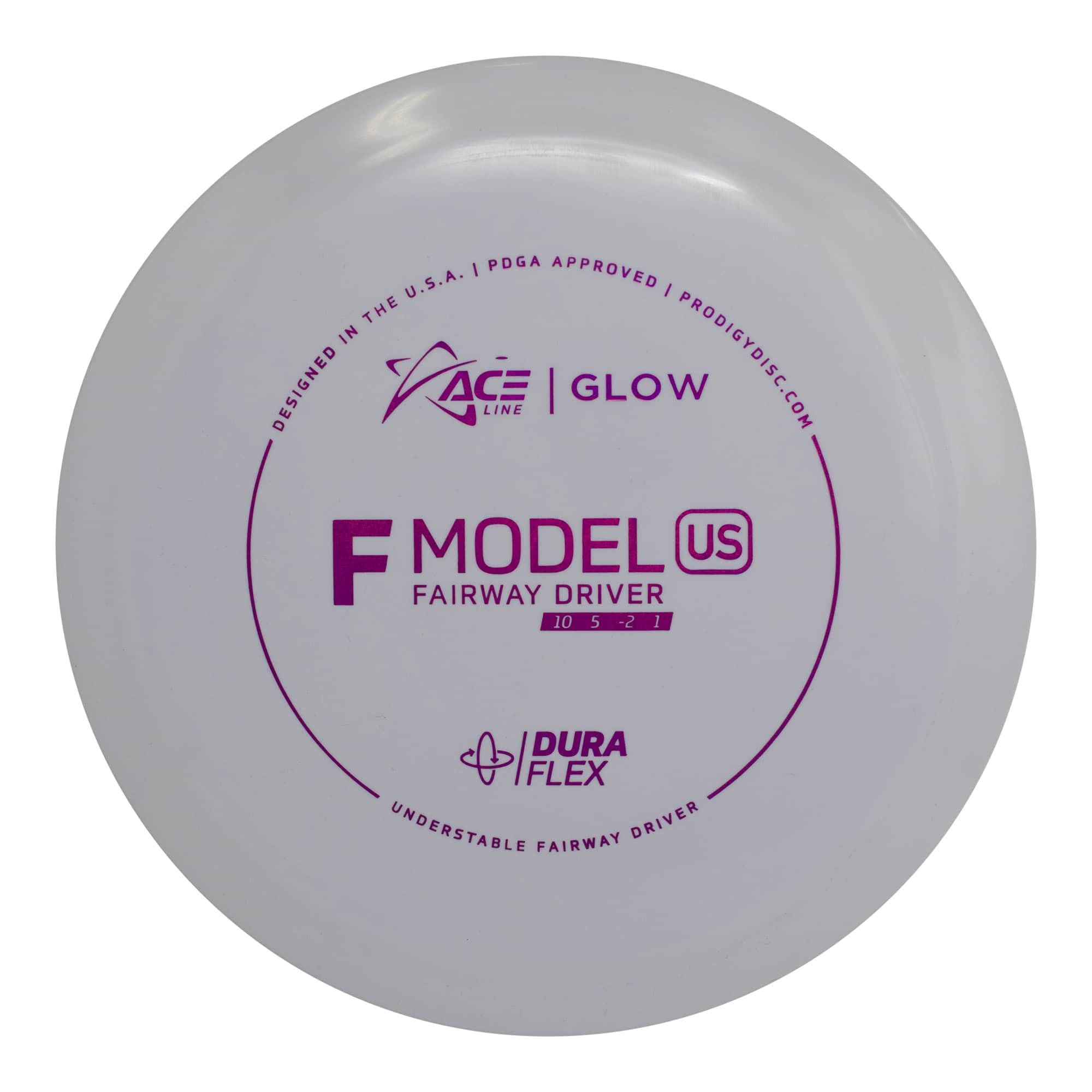 Prodigy Discs Ace Line Glow DuraFlex F Model US Fairway Driver Golf Disc [Colors May Vary] - 170-176g