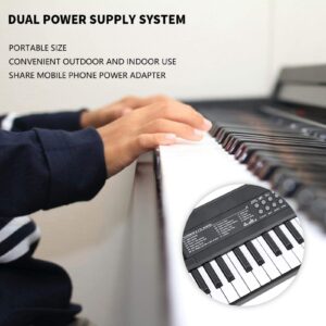 37 Key Electric Keyboard Piano Electronic Digital Piano Educational Musical Instrument with Microphone Recording Function Portable Piano Keyboard Teaching for Beginners Boys and Girls