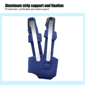 HURRISE Two Fingers Splint, Broken Injury Finger Adjustable Brace, Hand Wrist Training Orthosis For Finger For Finger Splints Finger-Splints Splints Device For Finger Injury