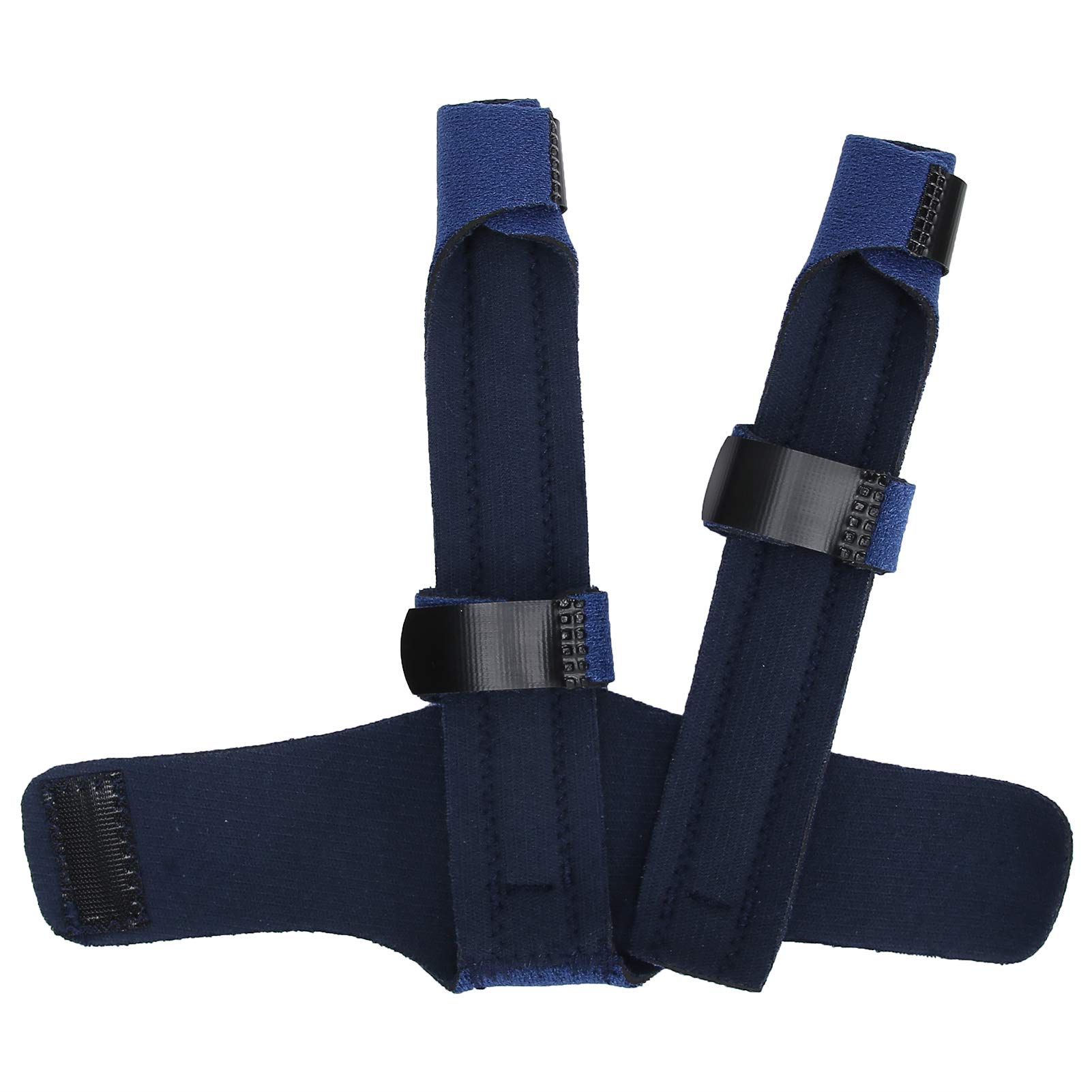 HURRISE Two Fingers Splint, Broken Injury Finger Adjustable Brace, Hand Wrist Training Orthosis For Finger For Finger Splints Finger-Splints Splints Device For Finger Injury