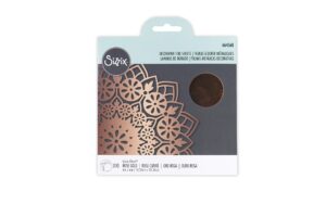 sizzix rose gold effectz decorative foil 664568, metallic transfer 6" x 6" 10 sheets