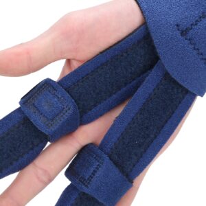 HURRISE Two Fingers Splint, Broken Injury Finger Adjustable Brace, Hand Wrist Training Orthosis For Finger For Finger Splints Finger-Splints Splints Device For Finger Injury