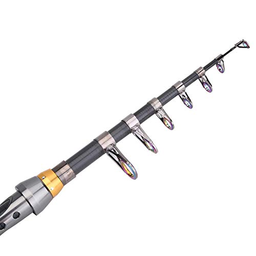 Vbestlife Telescopic Fishing Rod Carbon Fiber Sea Fishing Rod for Bass Trout Fishing for Saltwater & Freshwater(3.6m) Fishing Rods And Accessories