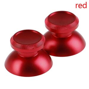 VizGiz 3 Pair Joystick Caps Replacement Aluminum Alloy Metal Mushroom Cap Cover Analog Thumb Grip Stick Cover Thumbstick Repair Rocker DIY for Xbox ONE PS4 Pro Slim Dualshock 4 Controller