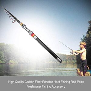 Vbestlife Telescopic Fishing Rod Carbon Fiber Sea Fishing Rod for Bass Trout Fishing for Saltwater & Freshwater(3.6m) Fishing Rods And Accessories