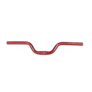 upanbike 25.4mm bike handlebar riser 80mm aluminum alloy 520mm length for fixed gear bike road bicycle(red)