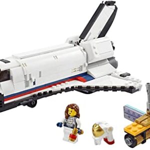 LEGO Creator 3in1 Space Shuttle Adventure 31117 Building Kit; Cool Toys for Kids Who Love Rockets and Creative Fun; New 2021 (486 Pieces)