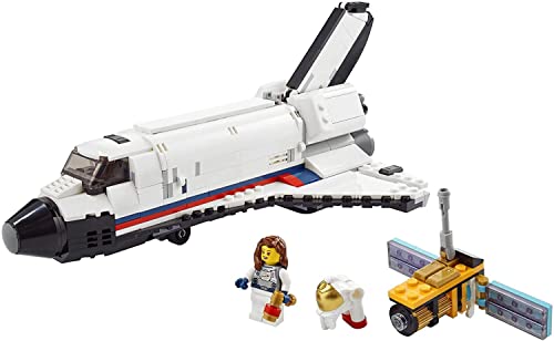 LEGO Creator 3in1 Space Shuttle Adventure 31117 Building Kit; Cool Toys for Kids Who Love Rockets and Creative Fun; New 2021 (486 Pieces)