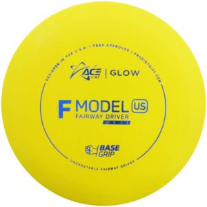 prodigy disc ace line glow base grip f model us fairway driver golf disc [colors may vary] - 170-176g