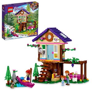 lego friends forest house 41679 building kit; forest toy with a tree house; great gift for kids who love nature; new 2021 (326 pieces)