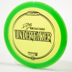 discraft undertaker (z-line) paige pierce signature driver golf disc, pick weight/color [stamp & exact color may vary] green 170-172 grams