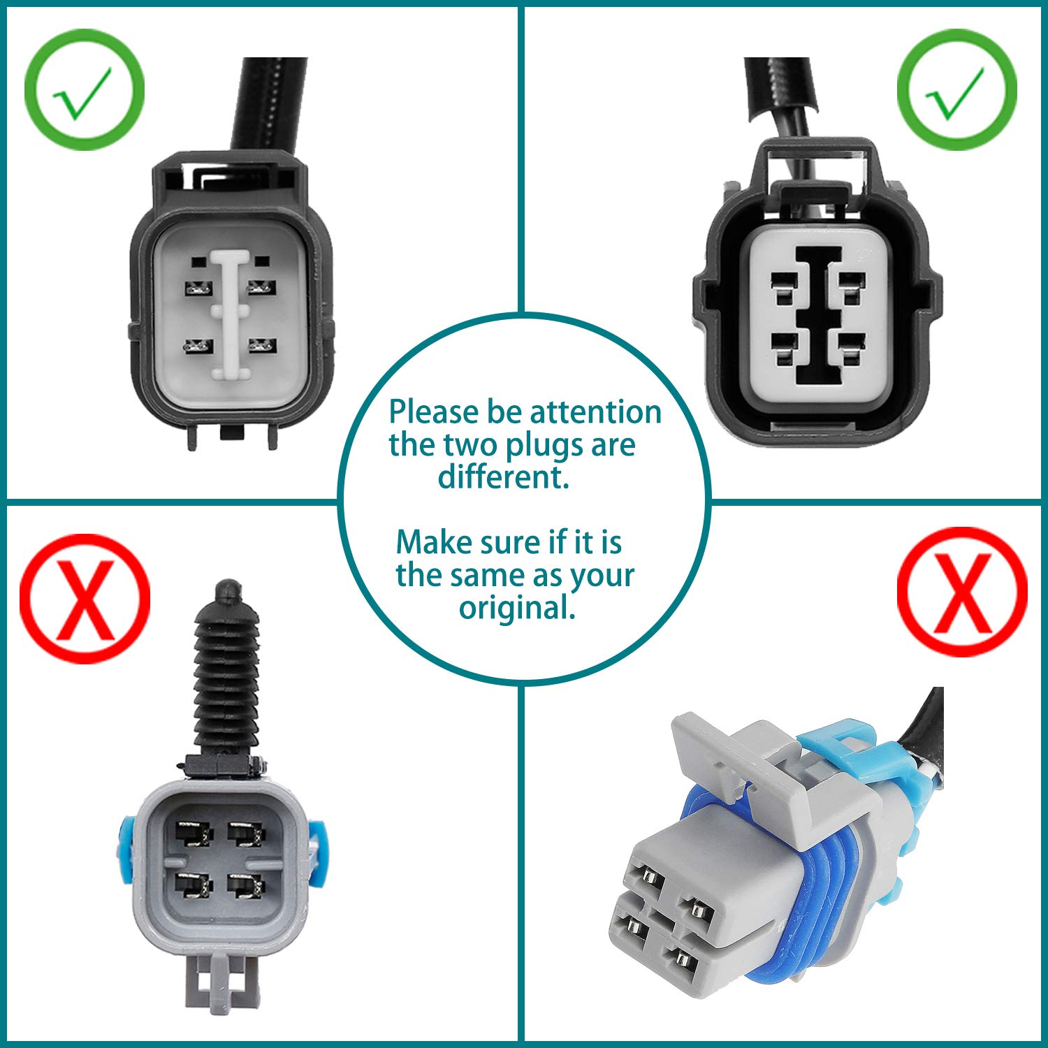 O2 Oxygen Sensor Upstream Downstream 2Pcs Compatible with Honda CR-V Replaces# 234-9005, 234-4125